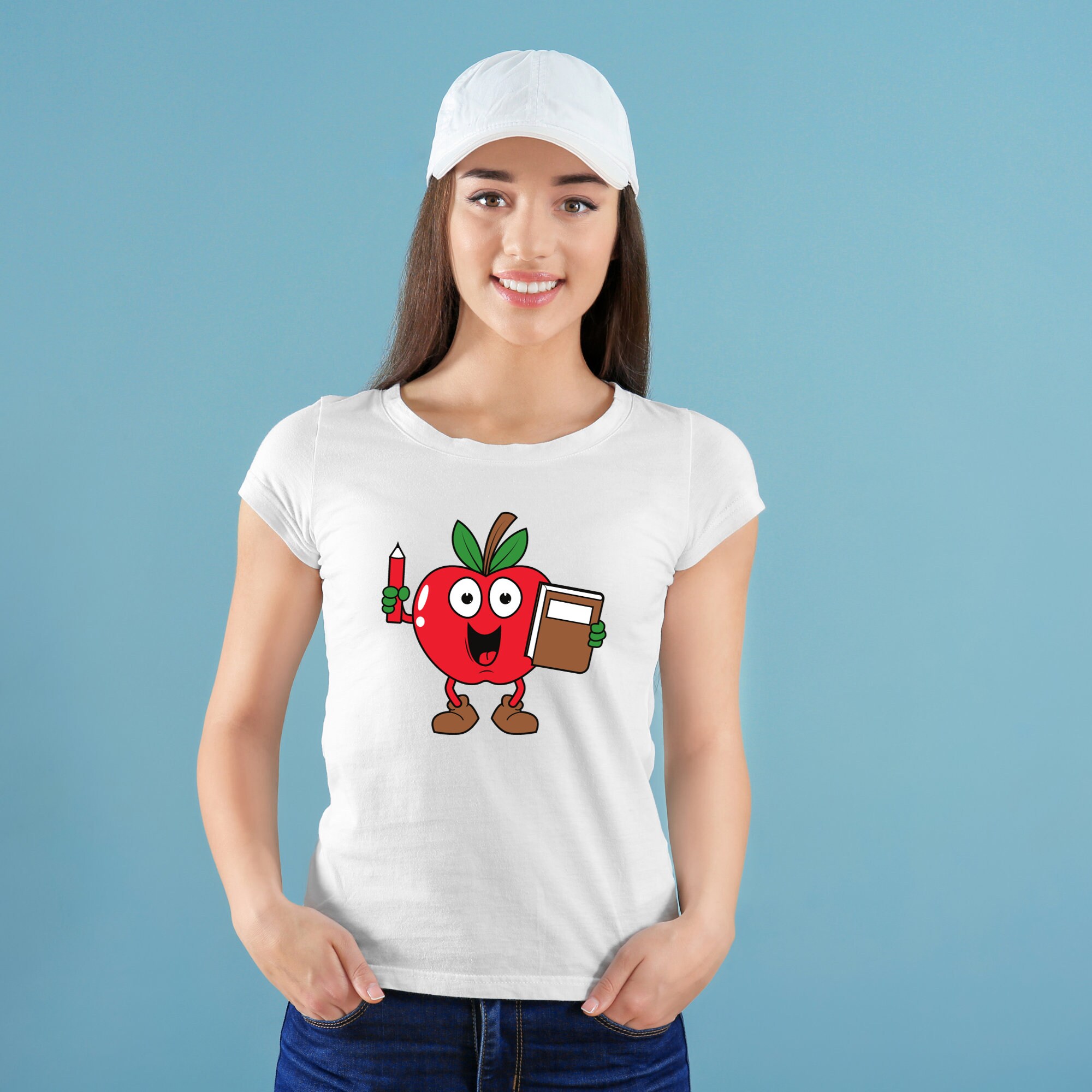 Apple Svg, Apple Clipart, Teacher Svg, School Svg, Silhouette Cut Files ...