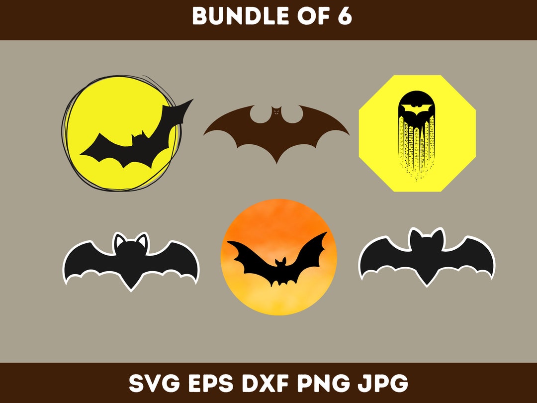 Bat Svg Bundle, SVG, PNG, Digital Files, Instant Download - Etsy