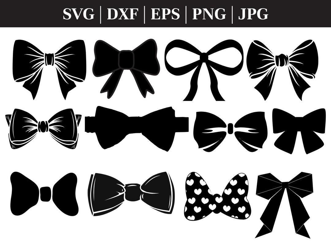 Ribbon Bow SVG Bundle, Ribbon SVG, Bow Svg, Present Svg, Bow Tie SVG ...