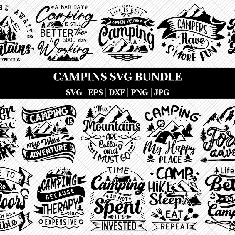 Camping Sayings Svg - Etsy