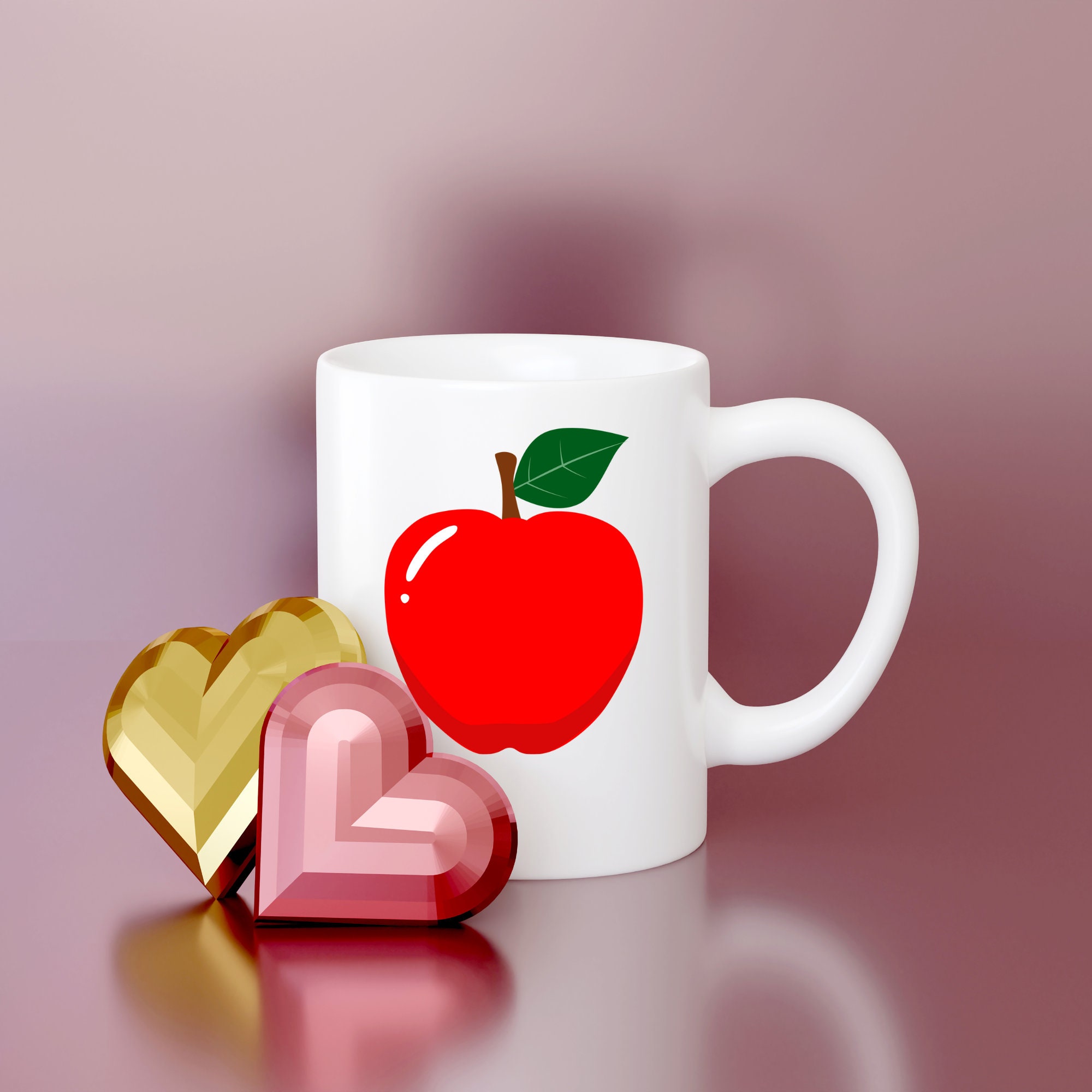 Apple Svg, Apple Clipart, Teacher Svg, School Svg, Silhouette Cut Files ...