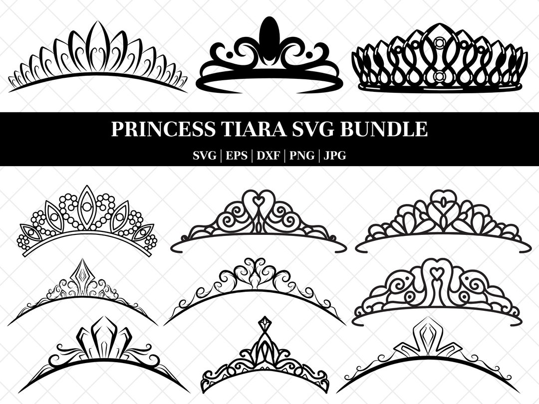 Royal Crown SVG, Princess Tiara SVG, King Crown, Queen Crown, Princess ...