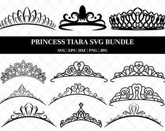 Royal Crown SVG, Princess Tiara SVG, King Crown, Queen Crown, Princess ...
