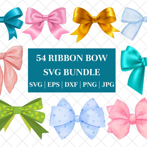 Hair Bow Svg - Etsy