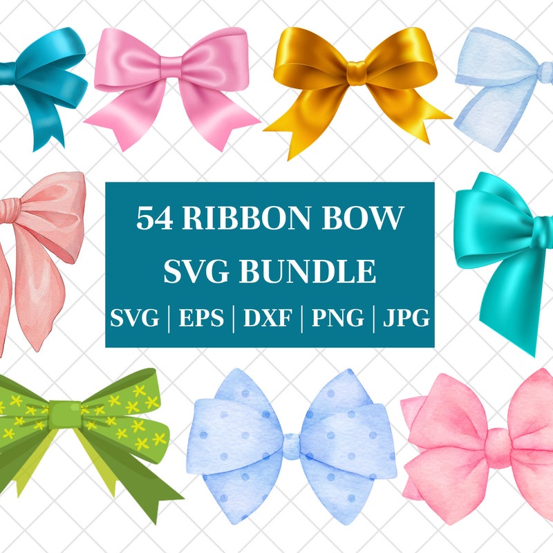 Hair Bow Svg - Etsy