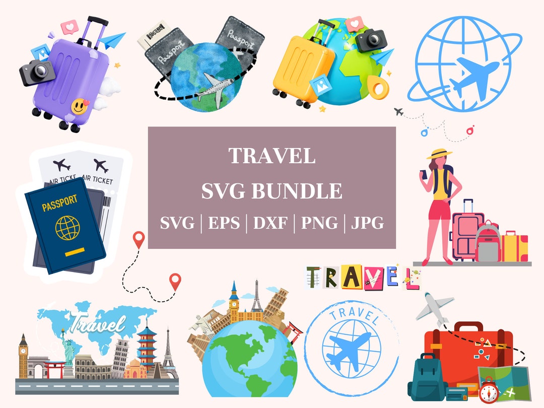Travel Svg Bundle, Funny Travel Svg, Traveling Svg, Travel Clipart, Svg ...