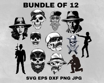 Gangster/ Gangster Silhouette/ Svg/ Printable Files/ Cuttable Files ...