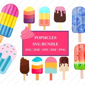 Popsicle Clipart - Etsy