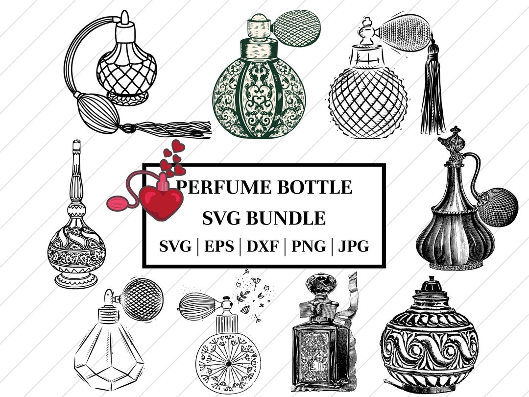 Perfume Bottle Svg, SVG Files for Cricut, Bottle Clipart, Perfume SVG ...