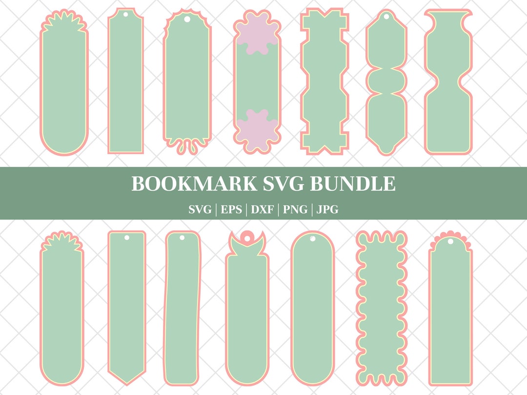 Bookmark Svg, Bookmark Template Bundle Svg, Bookmark Label Tags ...