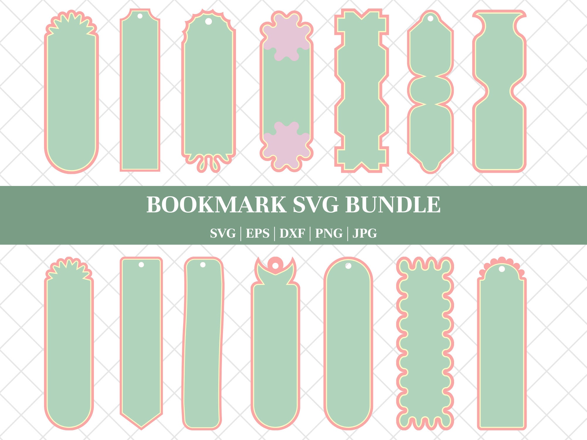 Bookmark Svg, Bookmark Template Bundle Svg, Bookmark Label Tags ...