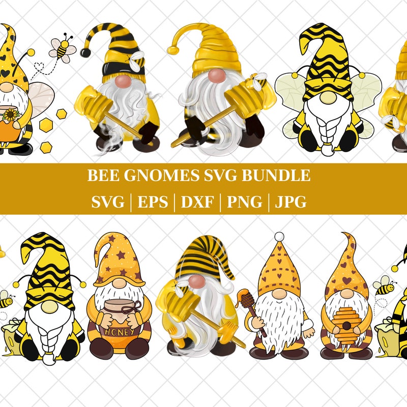 Bee Gnomes Svg - Etsy