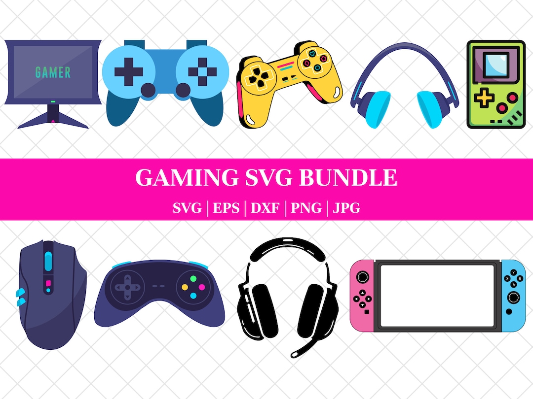 Gaming SVG Bundle / Funny Gamer SVG / Cut File / Cricut / Clip Art ...