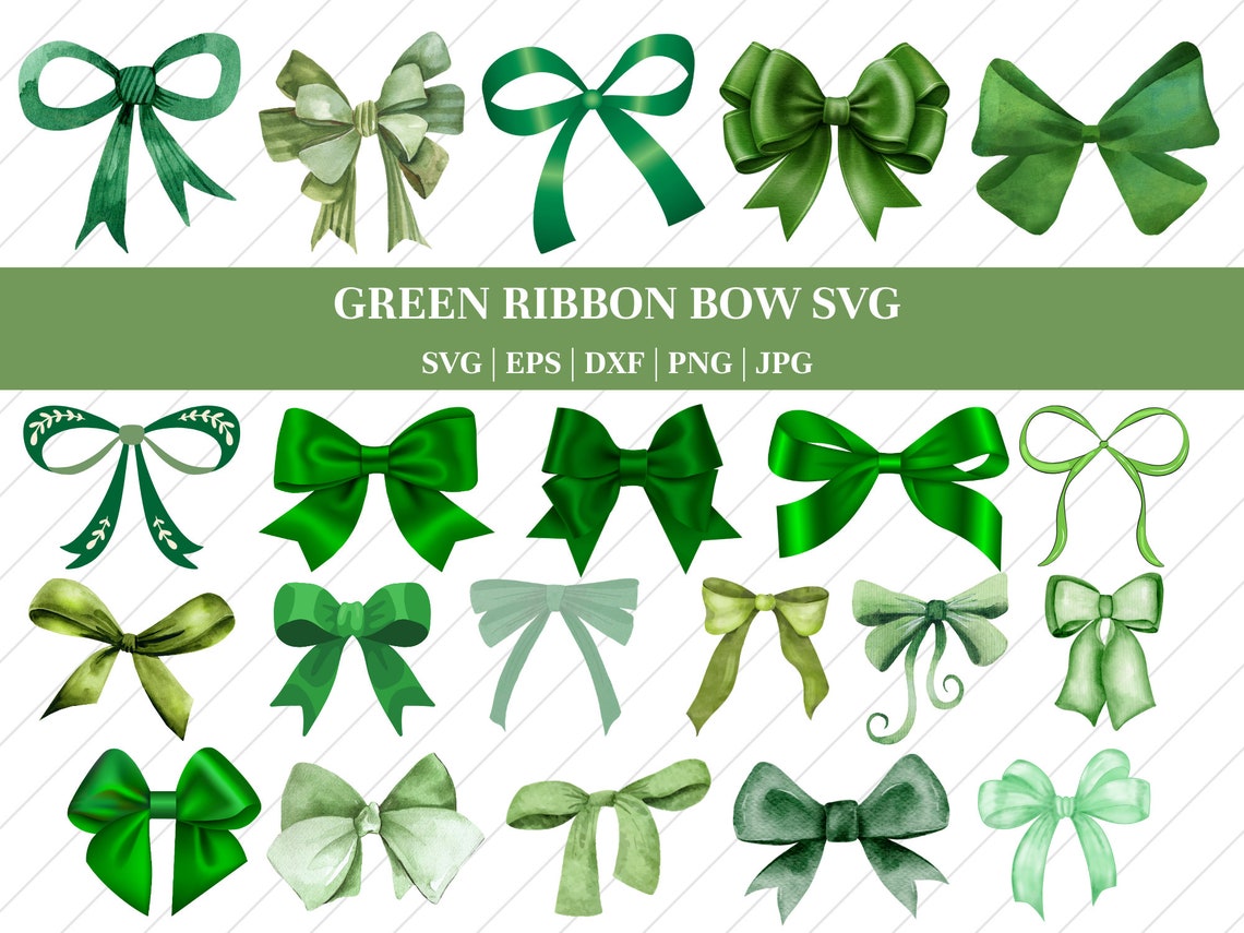 Ribbon Bow SVG Bundle, Ribbon SVG, Bow Svg, Hair Bow Svg, Bow Tie SVG ...