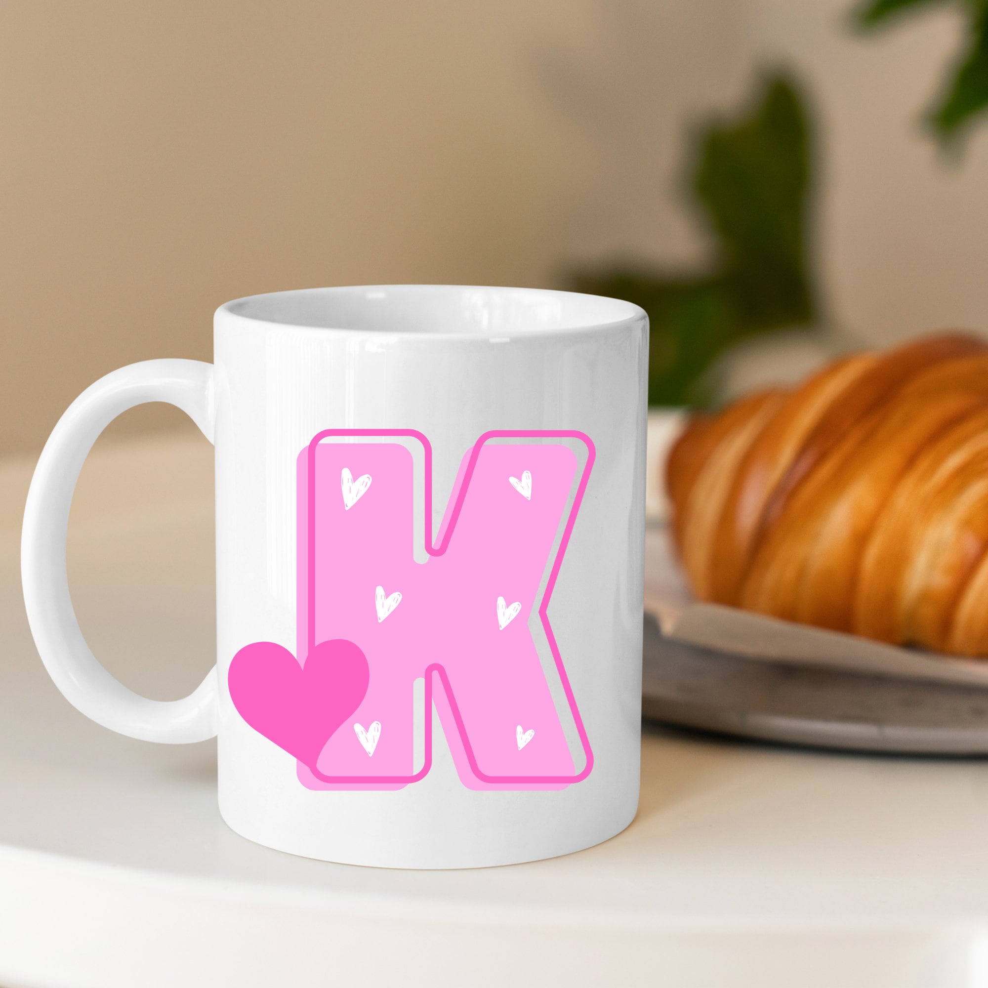 Digital Alphabet Letters Clipart-pink Heart Patterns-hearts-numbers ...