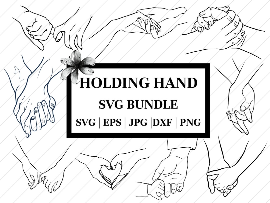 Holding Hands Svg, Love Svg, Pinky Hold Svg, Customize With Your Own ...