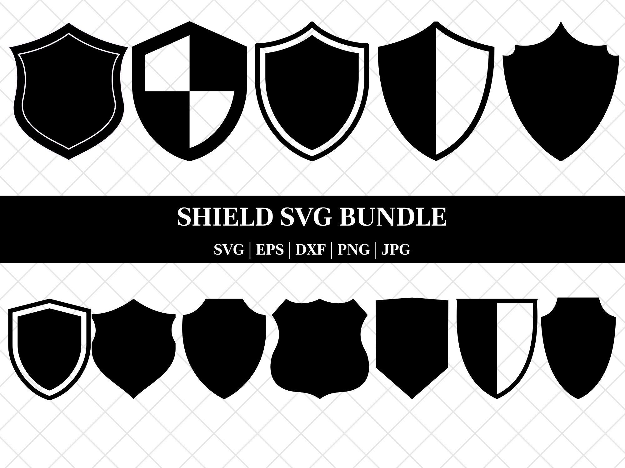 Paquete SVG de escudo, paquete PNG de escudo, imágenes prediseñadas de ...