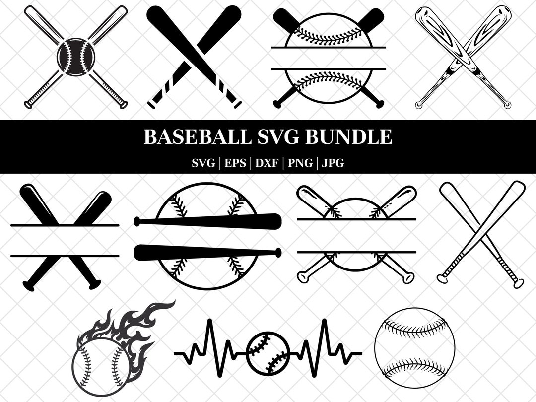 Baseball Svg Bundle, Softball Svg Bundle, Baseball Monogram Svg ...