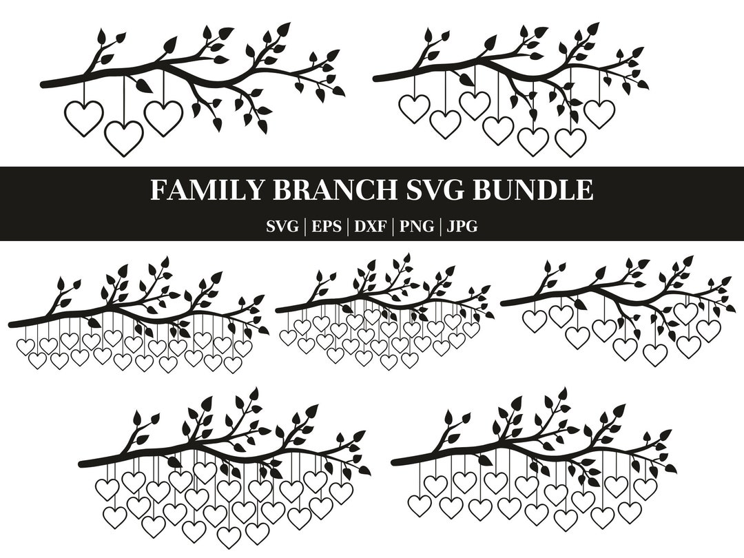 Family Tree Branch Svg Bundle Members Family Svg Family Tree Svg Family ...