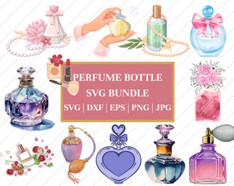 Perfume Bottle Svg, SVG Files for Cricut, Bottle Clipart, Perfume SVG ...