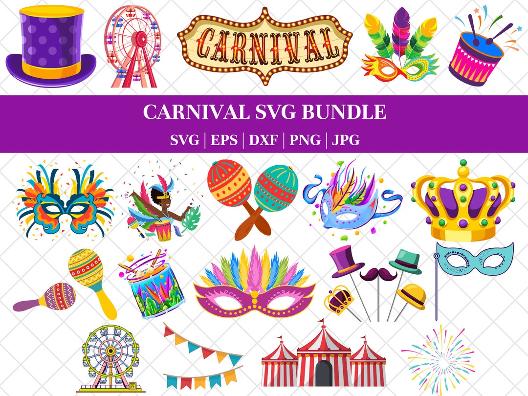 Circus Clipart, Circus Printable , Circus PNG and SVG, Carnival Clip ...