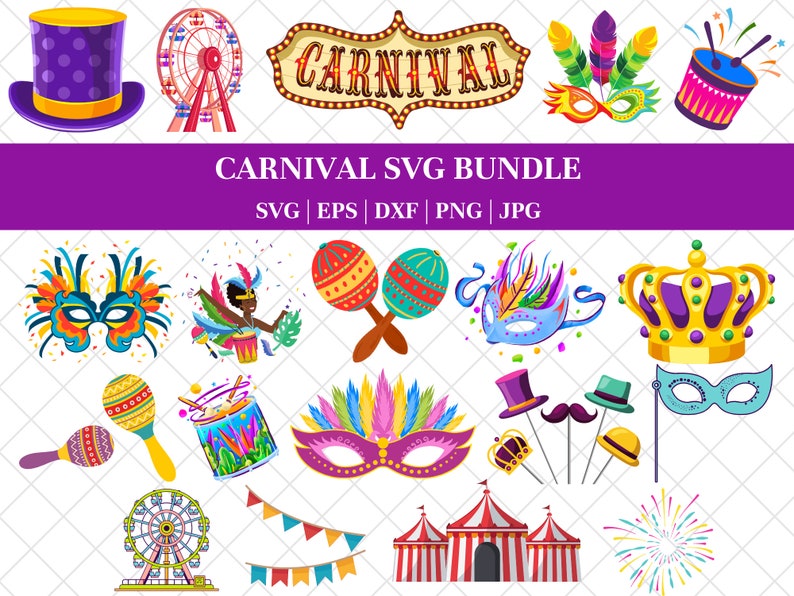 Circus Clipart, Circus Printable , Circus PNG and SVG, Carnival Clip ...