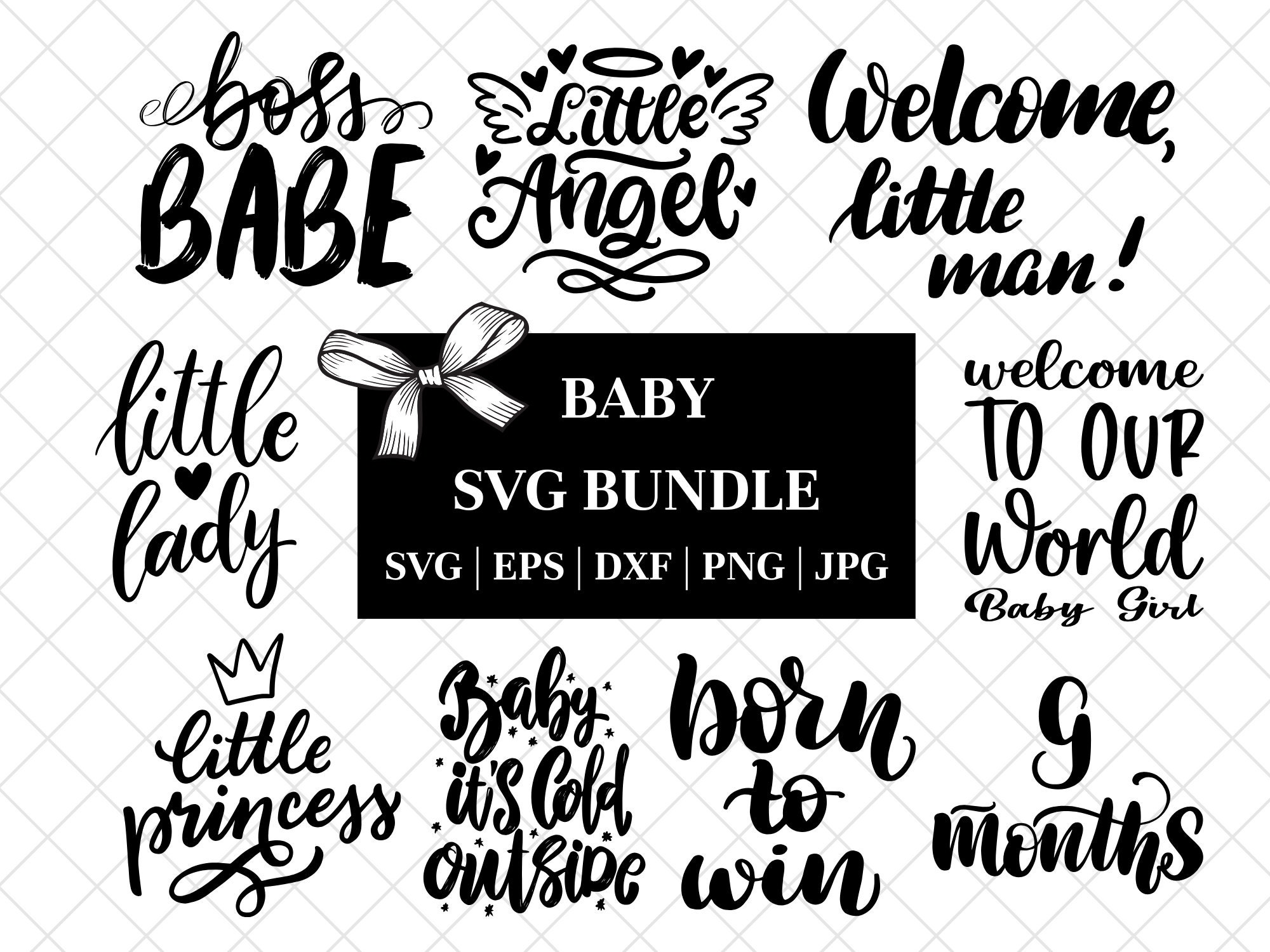 Baby SVG Bundle, Baby Shirt SVG, Funny Baby Svg, Baby Newborn Svg ...