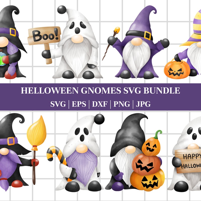 Halloween Gnome Svg - Etsy