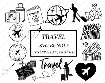 Travel Svg Bundle, Funny Travel Svg, Traveling Svg, Travel Clipart, Svg ...