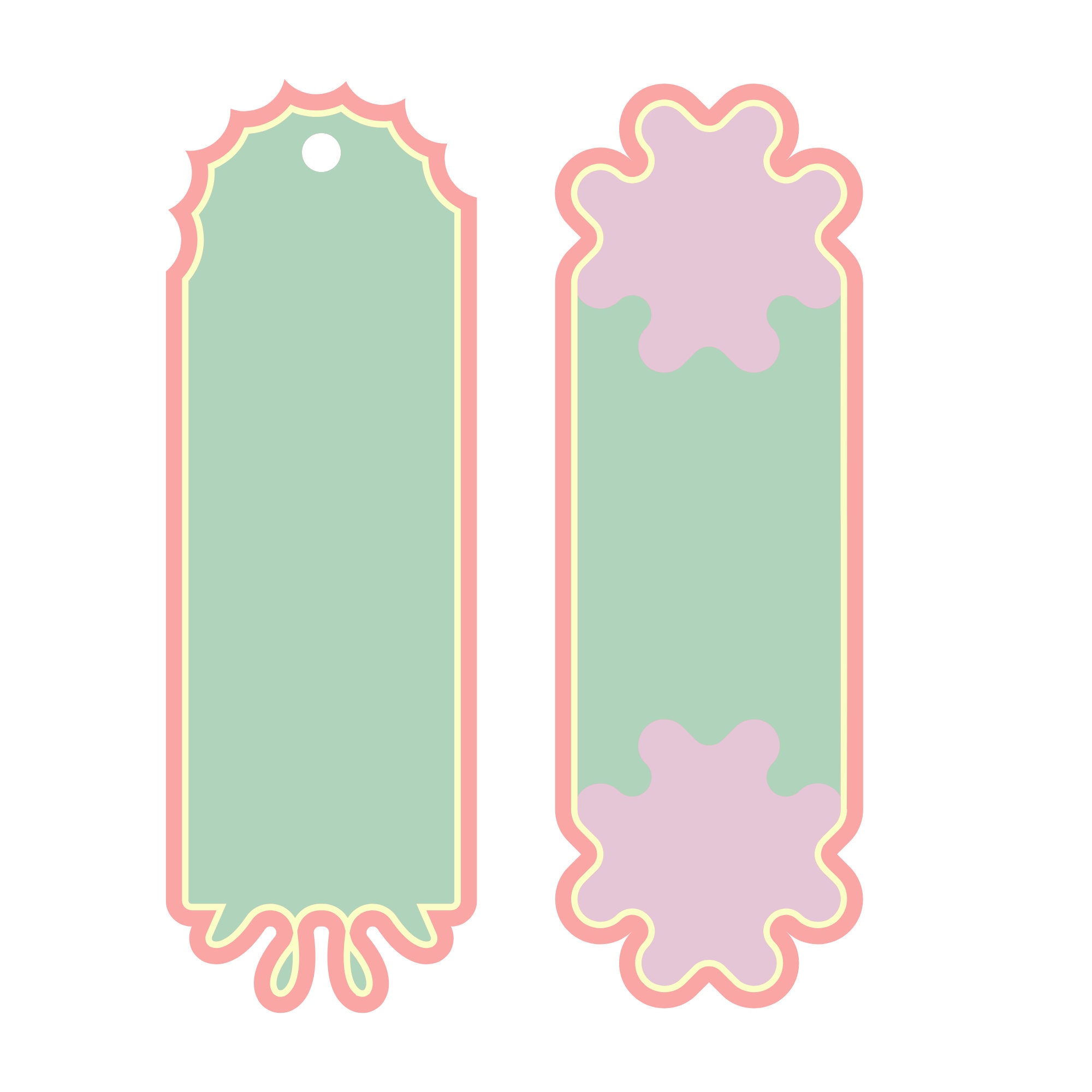 Bookmark Svg, Bookmark Template Bundle Svg, Bookmark Label Tags ...