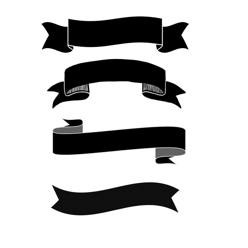 Banner Svg, Ribbon Svg Bundle, Ribbon Banner Svg Cut Files, Banners Svg ...