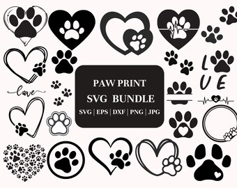 Paw Print Svg, Dog Paw SVG, Dog Svg, Paw Svg, Animal Paw Svg, Cat Paw ...