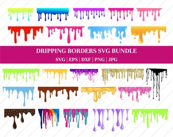 Dripping Borders Svg,dripping Svg,dripping Borders Clipart,choclate ...