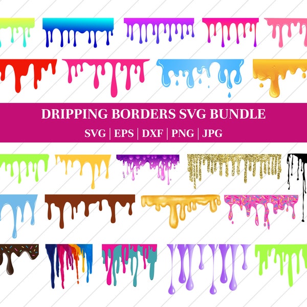 Drip Svg - Etsy