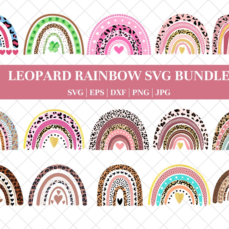 Rainbow Leopard - Etsy