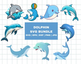 Dolphin SVG, PNG, EPS, Dxf, Tropical, Beach Sunset Palm Trees, Digital ...