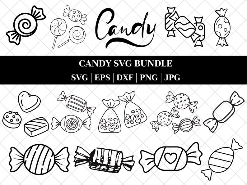 Candy Svg Bundle,candy Svg,sweet Treats Svg,candy Clipart,lollipop Svg ...