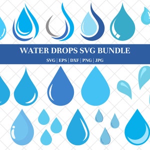 Water Drops Svg, Splash Svg, Water Svg, Rain Drops Svg, Raining Svg ...