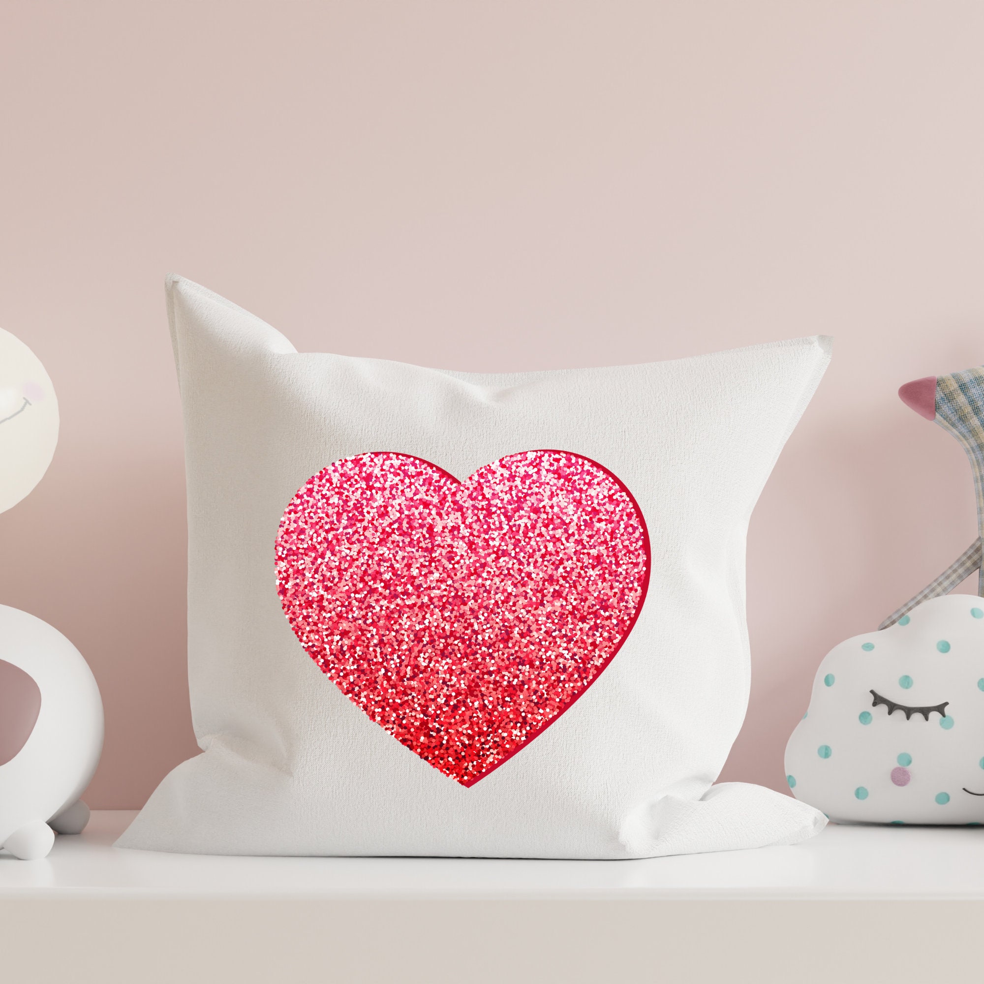 Glitter Hearts Clipart Set Clip Art Set of Hearts, Glittery Hearts ...