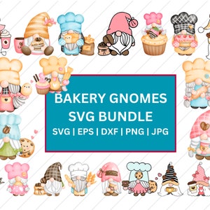 Cooking Gnome Svg, Chef Gnome Svg, Gnomes Svg Kitchen, Svg Baking Gnome ...