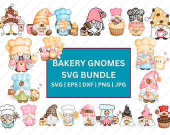 Cooking Gnome Svg, Chef Gnome Svg, Gnomes Svg Kitchen, Svg Baking Gnome ...