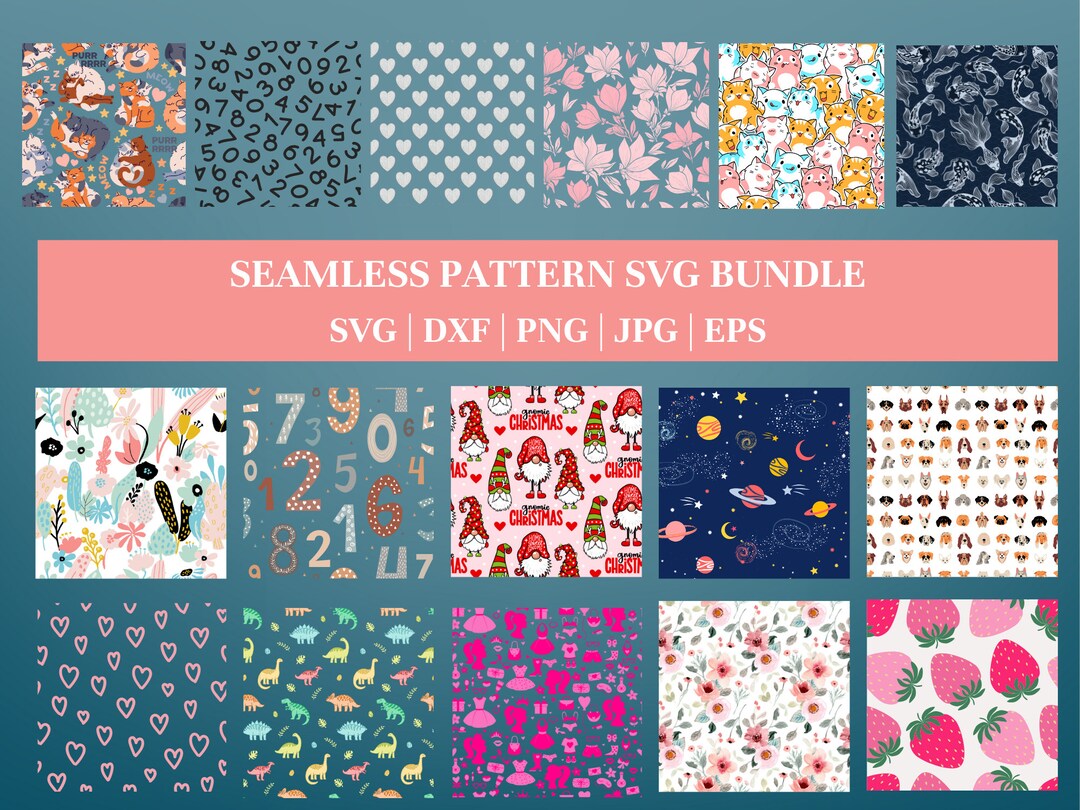 Seamless Patterns Svg, Geometric Svg, Geometric Clipart, Geometric ...