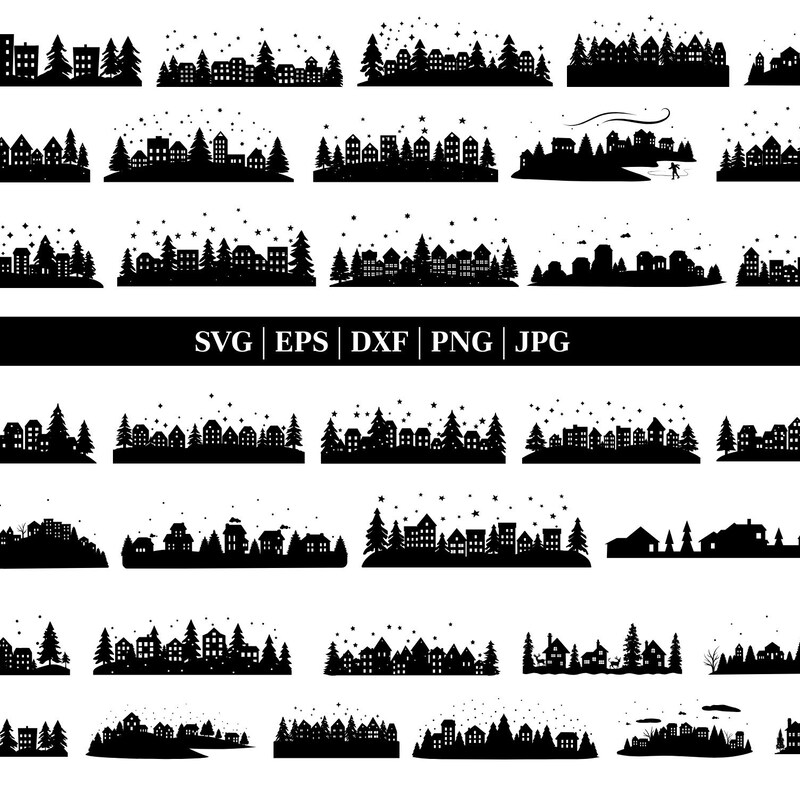 Village Svg - Etsy