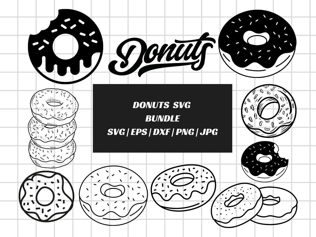 Donut Svg,donut Layered,dxf,dount Cut File,doughnut,birthday,sprinkle ...