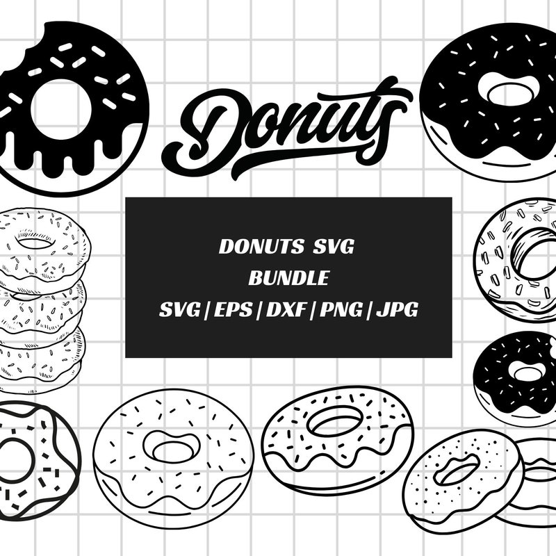 Donut Svg - Etsy