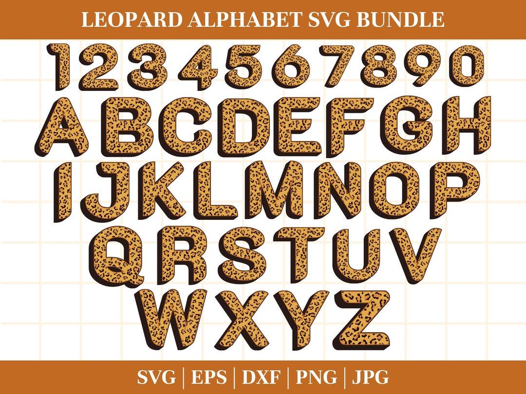 Leopard Font Animal Font Safari Font Leopard Print Font Leopard Spots ...