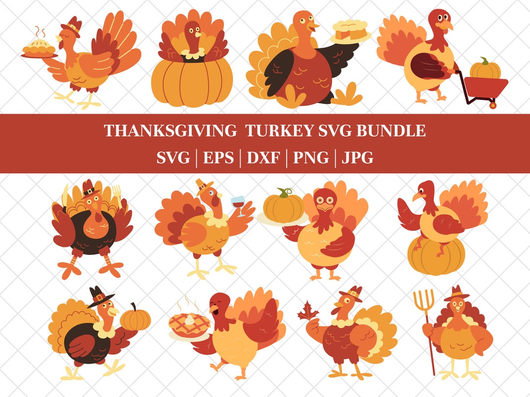 Thanksgiving SVG, Thanksgiving Turkey SVG, Fall Svg, Thanksgiving ...