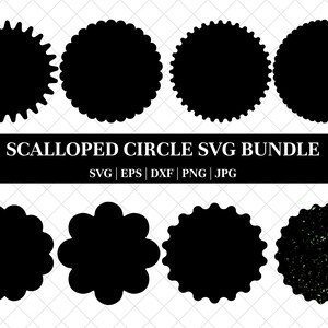 Scalloped Circle Svg, Circle SVG, Scallop SVG, Scallop Circle Svg Dxf ...