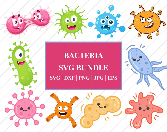 Bacteria Svg,bacteria SVG, Bacteria Clipart, Bacteria Vector, Bacteria ...
