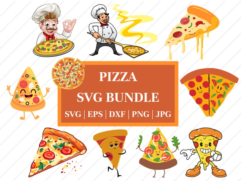 Pizza Slice Svg, Pizza Svg Bundle, Pizza Clipart, Pizza Silhouette ...